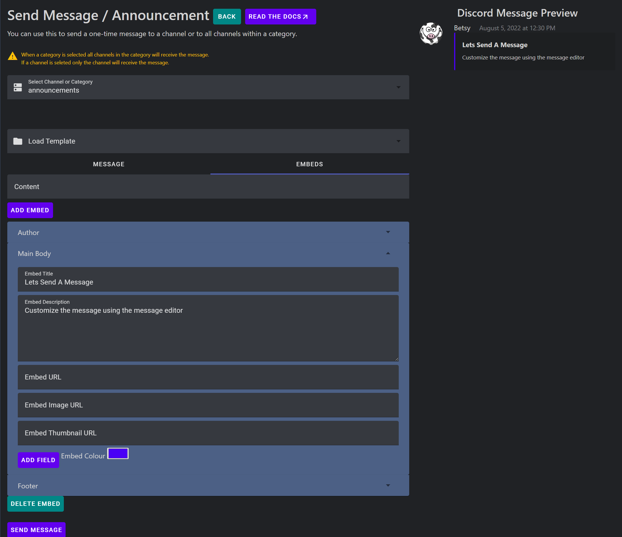 Betsy Bot | Most Customizable Discord Bot