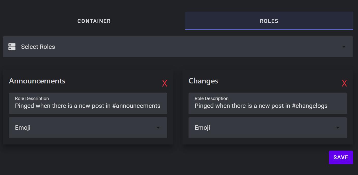 Role Selection - Betsy Bot Documentation