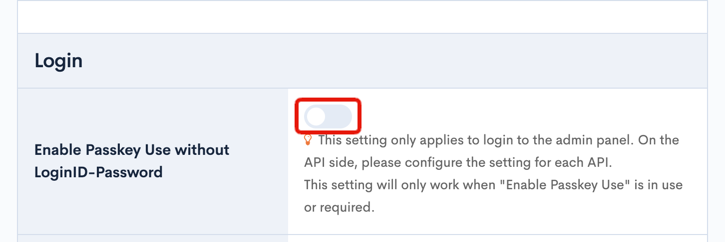 Set up two-factor authentication using Passkey in the Kuroco administration screen. | Enterprise ...