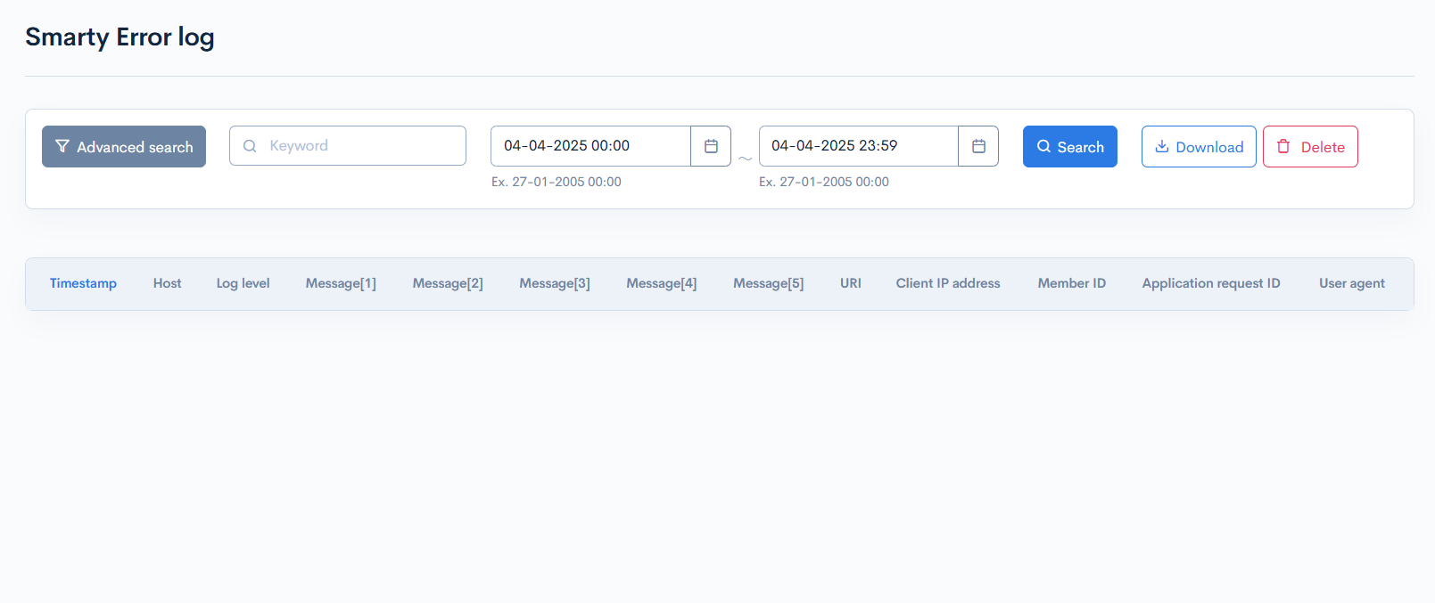 Smarty Error log | Enterprise Headless CMS Kuroco