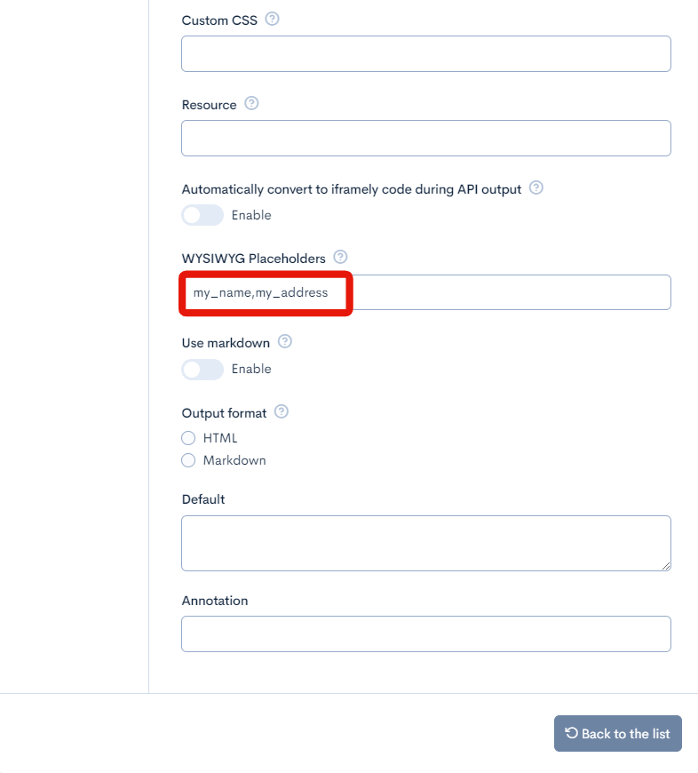 How To Use Ckeditor Placeholder Feature With Api And Custom Function Enterprise Headless Cms
