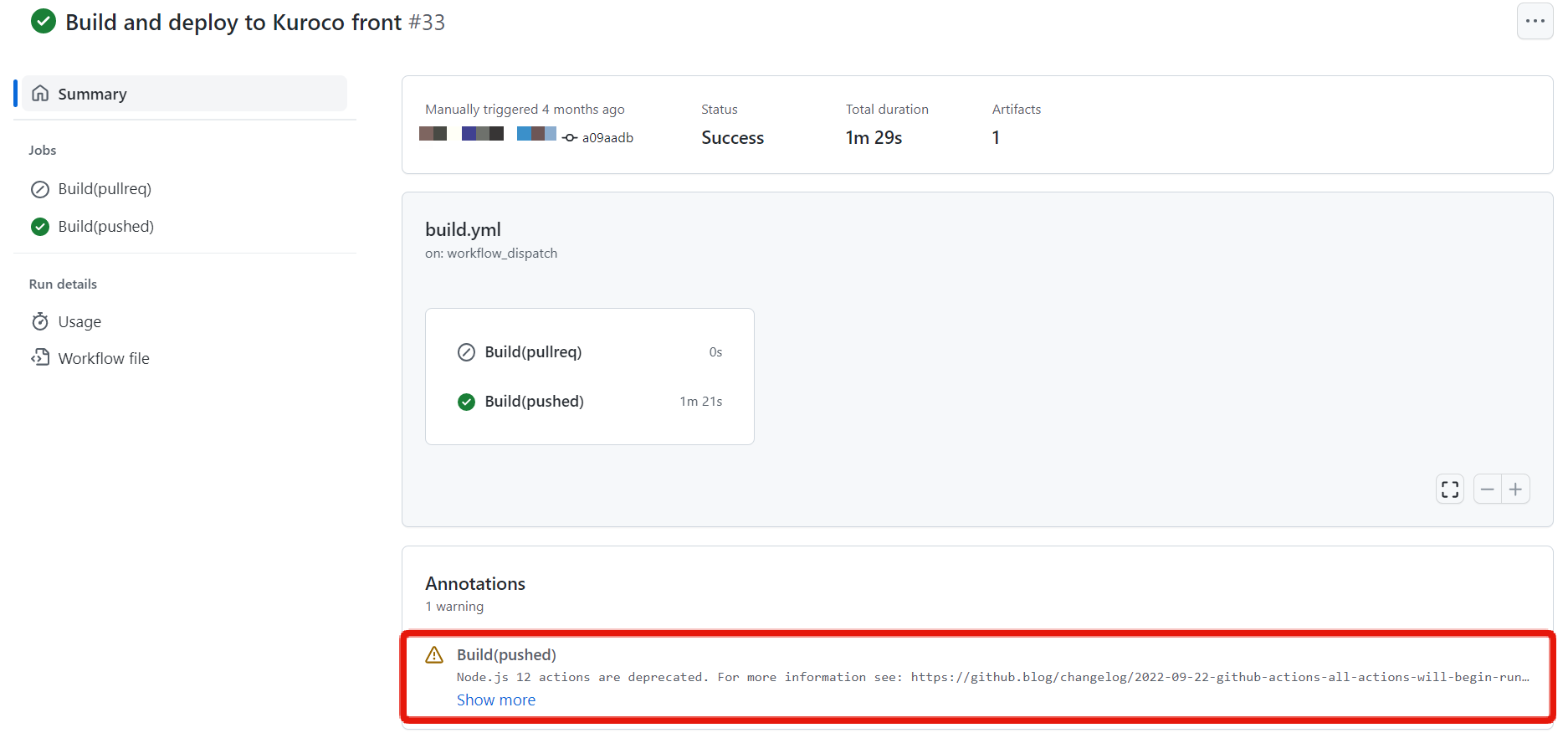 Can the Node.js 12 actions are deprecated warning be resolved during ... Can the Node.js 12 actions are deprecated warning be resolved during ...