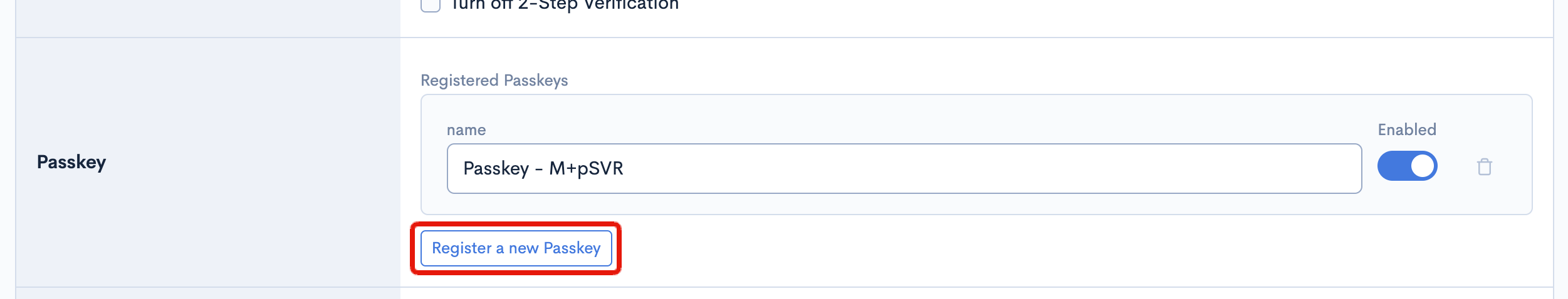 Set up two-factor authentication using Passkey in the Kuroco ...