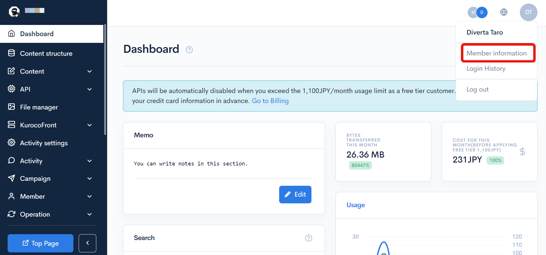Set up two-factor authentication using one-time passwords in the Kuroco ...
