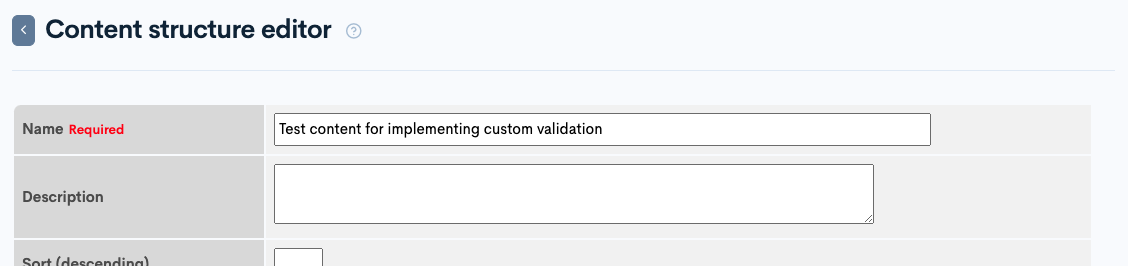 Implementing custom validation in Content Structure with Custom ...