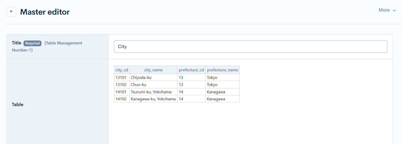 Setting up dynamically changing selection items using master selection ...