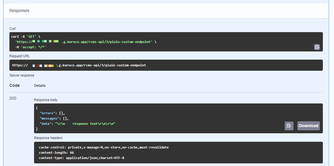 Creating a custom function endpoint | Enterprise Headless CMS Kuroco