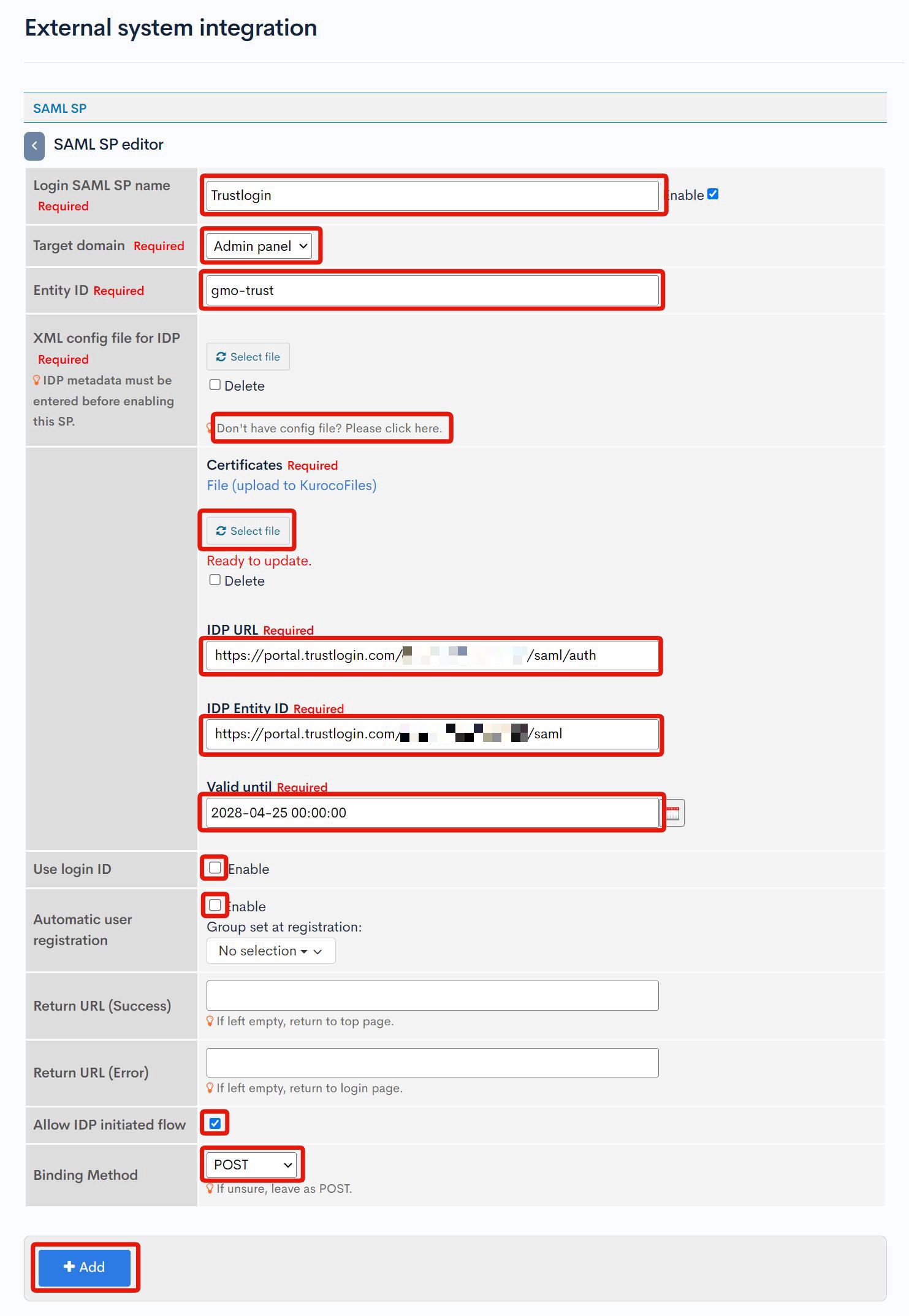 How to implement SAML based SSO using GMO Trust Login | Enterprise Headless CMS Kuroco