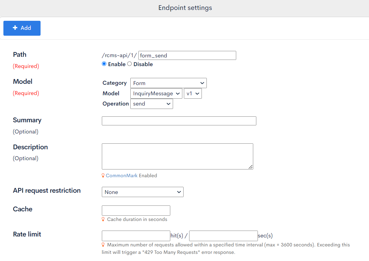 Setting up inquiry forms with Confirmation Page | Enterprise Headless ...