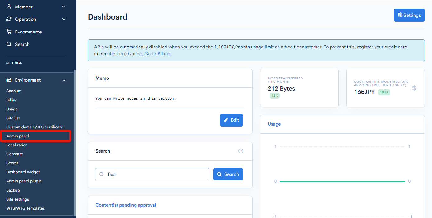 Admin panel | Enterprise Headless CMS Kuroco | Trusted by 6,000 ...