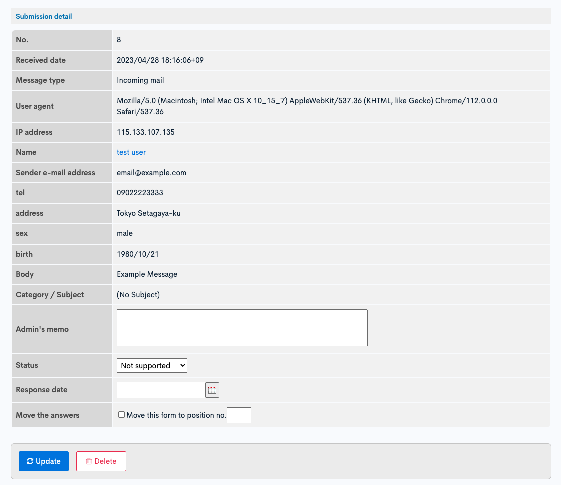 Set form response data to member information of users that automatically registered via form ...