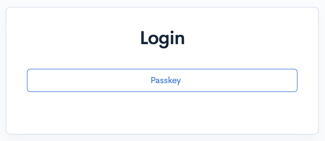 Set up two-factor authentication using Passkey in the Kuroco administration screen. | Enterprise ...