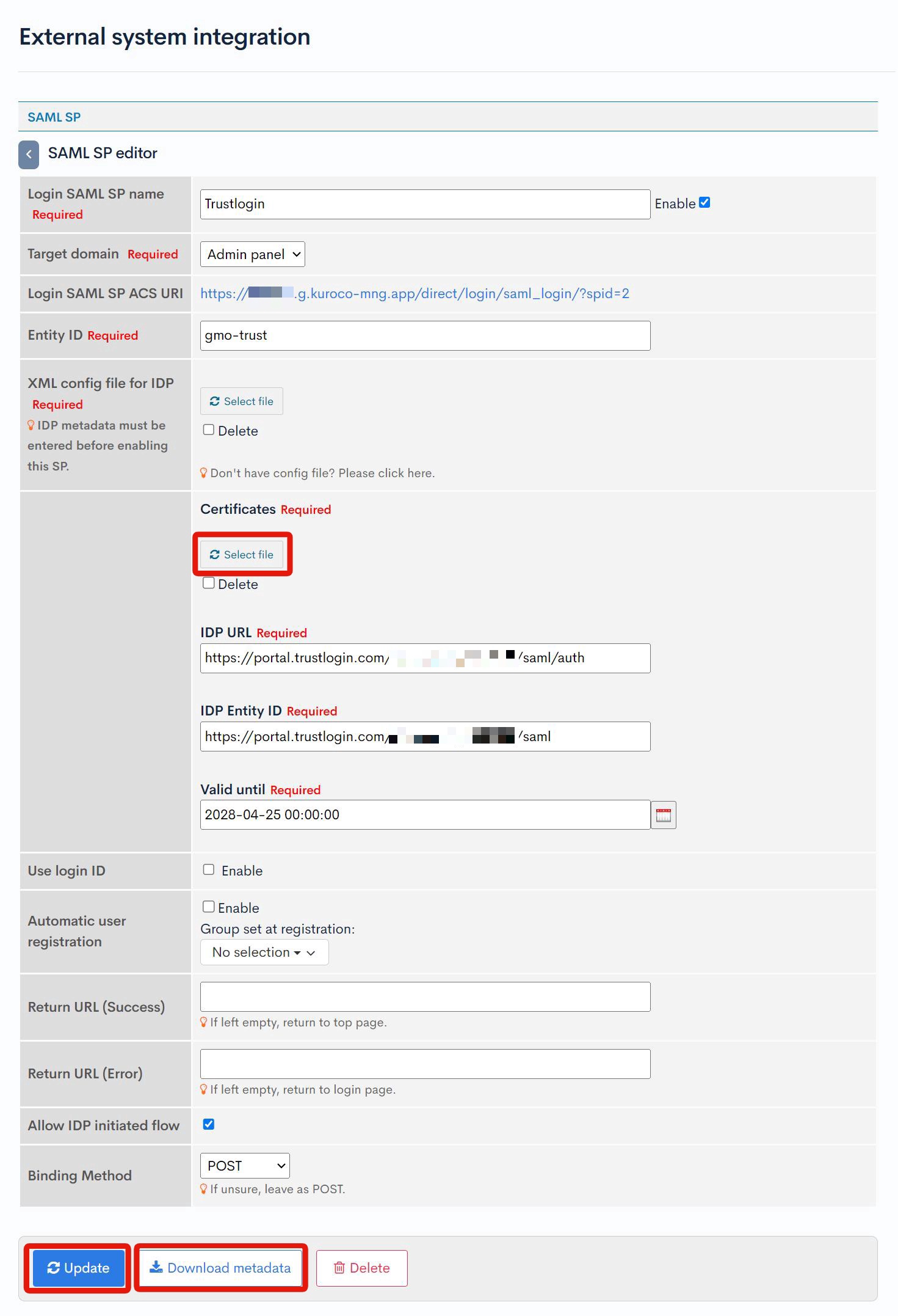 How to implement SAML based SSO using GMO Trust Login | Enterprise Headless CMS Kuroco