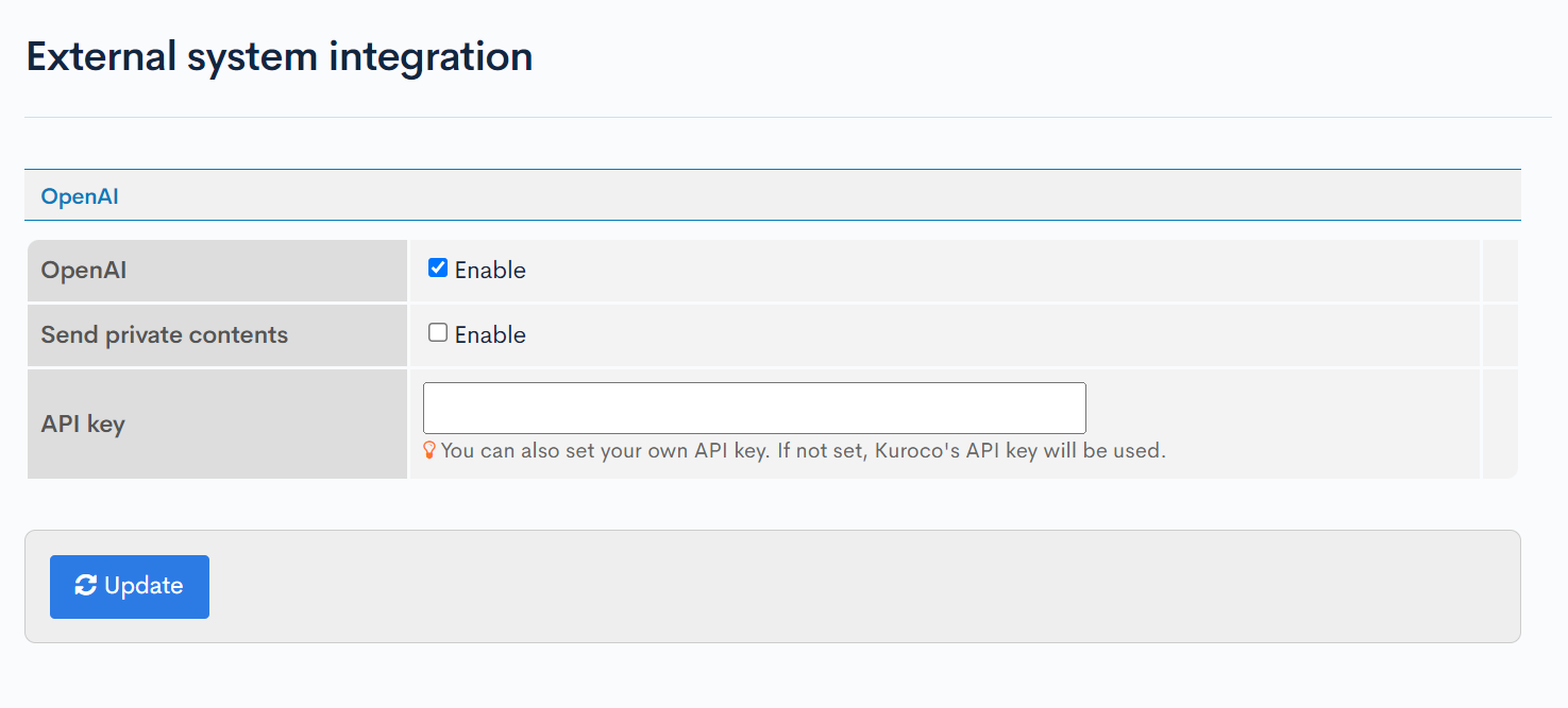 Setting up Kuroco RAG | 導入実績6000社以上の国産エンタープライズ・ヘッドレスCMS